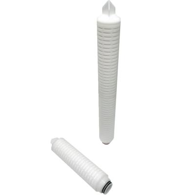 China PP Pleated Filter Cartridge 10 inch 1 Micron Polypropylene Water Purifier Industrial Filtration for sale