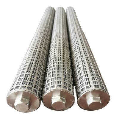 China 5 Micron Sintered Stainless Steel Candle Filter Element 10 Inch 316L Porous Metal Filter for sale