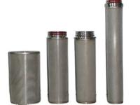 China 20 Inch 304 316L Stainless Steel Candle Mesh Sintered Filter Cartridge 80mm OD Cleanable for Oil Field Injection Water for sale