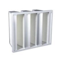 China F9 ABS Frame V-Bank HVAC Air Intake Gas Turbine Filter 595x595x292 mm for sale