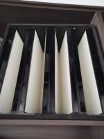 China V-Type HEPA Filter 99.995% Efficiency 305x305x70mm ABS or PVC Plastic Frame for sale