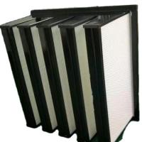 China Compact Power Plant HVAC Air Filter F8 F9 5V Bank 592x592x292mm 2700m3/h for sale