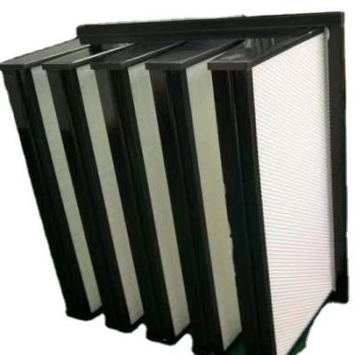 China Compact Power Plant HVAC Air Filter F8 F9 5V Bank 592x592x292mm 2700m3/h for sale