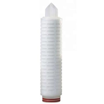China 20 micron pp pleated filter element cartridge for milk for sale