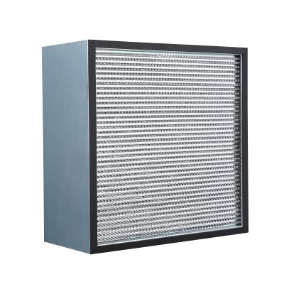 China H14 HEPA Filter 99.99% Efficiency Heat Resistant Fiberglass for Laminar Air Flow Hood Aluminium Foil for sale