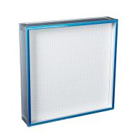 China Gel-type Mini-pleat HEPA Filter H14 for Cleanroom HVAC Systems 40m/h for sale