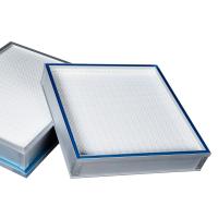 China Gel-type Mini-pleat HEPA Filter H14 for Cleanroom HVAC Systems 40m/h for sale