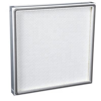 China HEPA ULPA 99.9995% Aluminum Frame Mini-pleat Microglass Fiber Air Filter for AHU for sale
