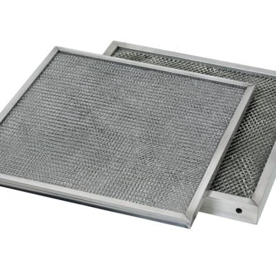 China G4 Panel Air Filter High Temperature Resistance Extruded Aluminum Foil Metal Filter 100% Tested for sale