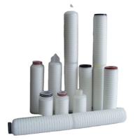 China 1 Micron Absolute Pleated Water Filter 10 Inch 5 Micron PP Cartridge for DI Water Filtration for sale