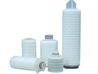 China 1 Micron Absolute Pleated Water Filter 10 Inch 5 Micron PP Cartridge for DI Water Filtration for sale