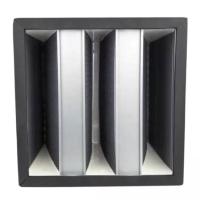 China OEM Glass Fiber Box Paper Pleater HEPA Air Filter Making Machine for V Bank Filter 592x592x292mm for sale