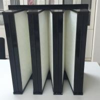 China High Efficiency V Bank HEPA Filter 592x592x292mm 4V for Laboratory Air Purification for sale