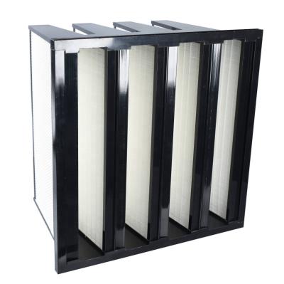 China Custom Size V Bank HEPA Filter 592x592x292mm 2700m3/h for Laminar Air Flow Hood for sale
