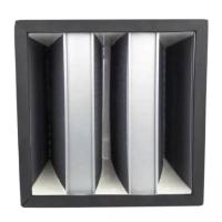 China Custom Size V Bank HEPA Filter 592x592x292mm 2700m3/h for Laminar Air Flow Hood for sale