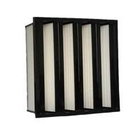 China 99.99% Efficient V-Bank HEPA Air Chemical Filter 592x592x292mm 2700 m3/h for sale