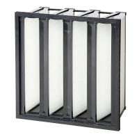 China 99.99% Efficient V-Bank HEPA Air Chemical Filter 592x592x292mm 2700 m3/h for sale