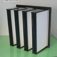 China 99.99% Efficient V-Bank HEPA Air Chemical Filter 592x592x292mm 2700 m3/h for sale