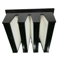 China 99.99% Efficient V-Bank HEPA Air Chemical Filter 592x592x292mm 2700 m3/h for sale