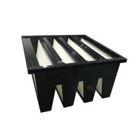 China Wholesale Industrial Plastic Frame H13 H14 HEPA Filter W Type V-Bank 592x592x292mm HVAC Air Filter for sale