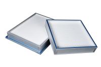 China 0.3 Micron ULPA Air Filter H14 U15 Mini-Pleat Gel Type Glass Fiber 40m/h for sale