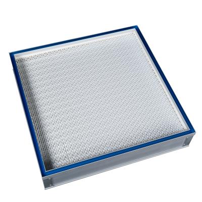 China Mini-pleat H13 H14 High Efficiency Air Filter 1 KG for Cleanroom HVAC Gel-type Design for sale