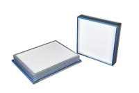China Mini-pleat H13 H14 High Efficiency Air Filter 1 KG for Cleanroom HVAC Gel-type Design for sale