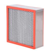 China High Temp H13 H14 Stainless Steel Frame Heat Resistant Separator Air Filter 40m/h for sale