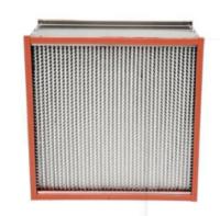 China High Temp H13 H14 Stainless Steel Frame Heat Resistant Separator Air Filter 40m/h for sale