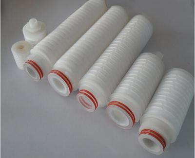 China 20 Inch 0.2 Micron Absolute PP Pleated Water Filter Cartridge Replacement Non Woven for sale