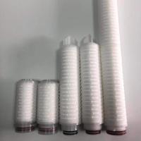 China 20 Inch 0.2 Micron Absolute PP Pleated Water Filter Cartridge Replacement Non Woven for sale