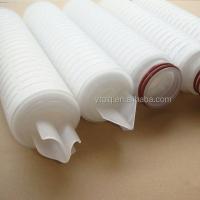 China 20 Inch 0.2 Micron Absolute PP Pleated Water Filter Cartridge Replacement Non Woven for sale