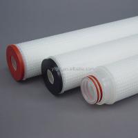 China 20 Inch 0.2 Micron Absolute PP Pleated Water Filter Cartridge Replacement Non Woven for sale