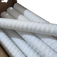 China 20 Inch Glass Fiber Wound Filter Element 63mm OD High Temperature Acid Alkali Resistant for sale