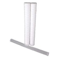 China 20 Inch Glass Fiber Wound Filter Element 63mm OD High Temperature Acid Alkali Resistant for sale
