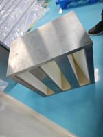 China 3V Compressed Air intake filter 610*610*292 stainless steel frame box type medium filter for sale