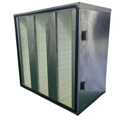 China High Temperature Resistant V-Box Air Filter F9 HEPA 592x592x292mm 2700m3/h for sale