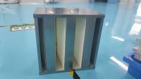 China High Temperature Resistant V-Box Air Filter F9 HEPA 592x592x292mm 2700m3/h for sale
