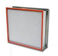 China HEPA H13 H14 High Temperature Resistant Pleated Air Filter 40m/h Flow Rate for HVAC Systems for sale