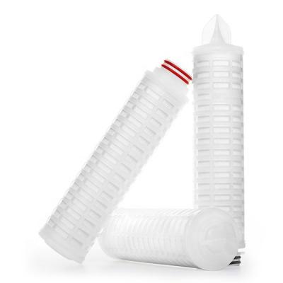 China PP Pleated Water Filter Cartridge 10 inch 5 Micron 0.6m2 Filtration Area for Industrial Use for sale