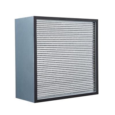 China 0.3 Micron HEPA Deep Pleat ULPA Filter 99.995% Efficiency Aluminum Frame for sale