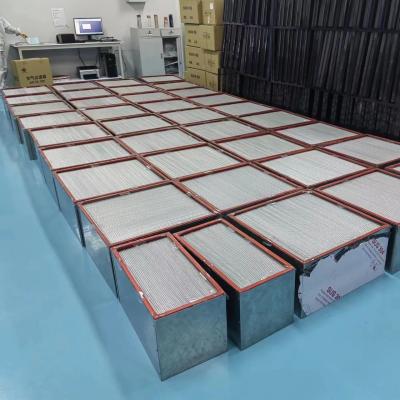 China 305x305x150 HEPA Filter H13 H14 High Temperature Resistant up to 250C Glass Fiber Media for sale