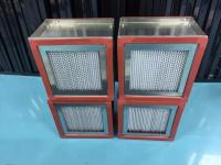 China 305x305x150 HEPA Filter H13 H14 High Temperature Resistant up to 250C Glass Fiber Media for sale