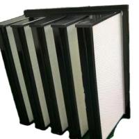 China Hepa W type V Shape Air Filter Bank Type Filter For HVAC System air filter for sale