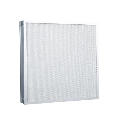 China 24x24 Inch Aluminum Frame HEPA Filter for HVAC Supply Air AHU Systems 0.5 Micron for sale