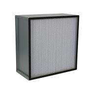 China Deep Pleated Fiberglass HEPA Filter H13 H14 Stainless Steel Frame 610mm HVAC System for sale