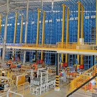 China Electric Stacker Crane System Longevity Warehouse Stacker Crane Pallet Lift Stacker for sale