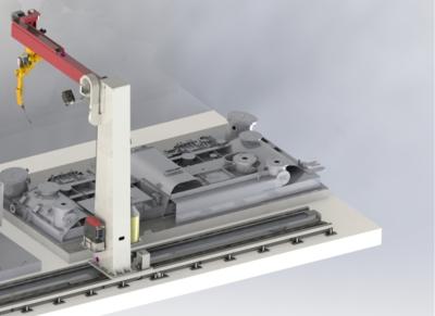 China Six Axis Robotic Mig Welding Machine Floor Mounted Welding Robots for sale
