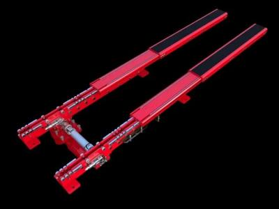China 1800 X 1800 X 1950MM Precision Telescopic Forks Lifting Fork Pallet Retractable Fork for sale