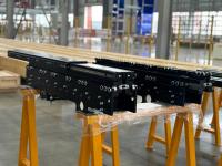 China 1600 X 1600 X 1750MM Telescopic Fork Single Motor Single Deep Position Backhoe Loader for sale